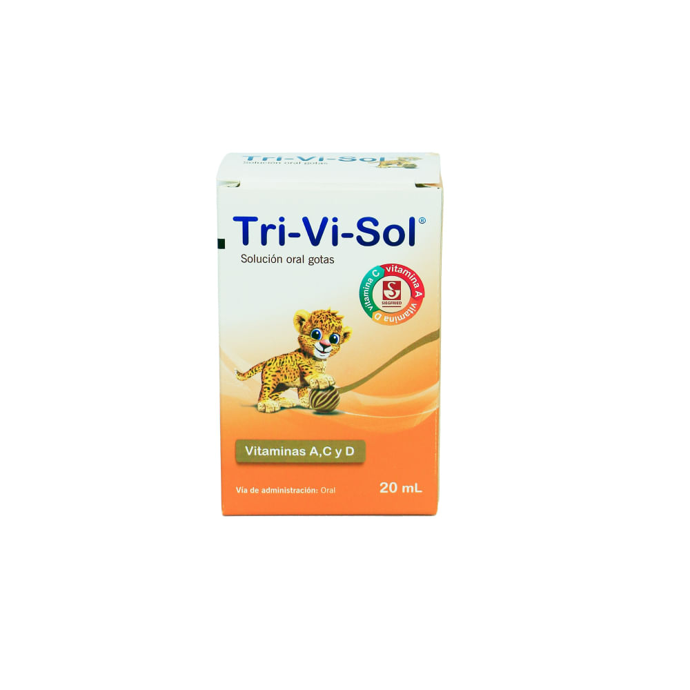 Tri-vi-Sol Multivitamínico Infantil en Gotas 20 ml Precio + Delivery Gratis