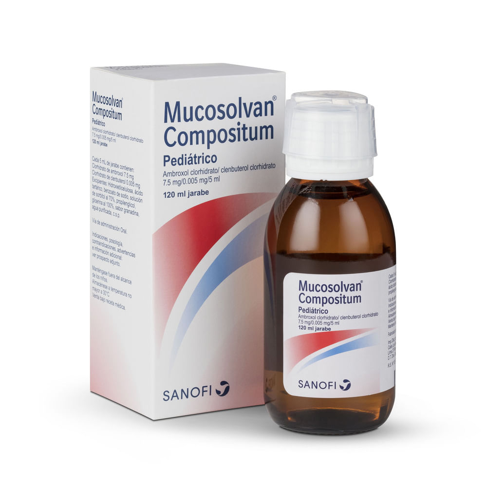 Mucosolvan Compositum Pediátrico 7.5 mg + 0.005 mg/5 ml Jarabe 120 ml