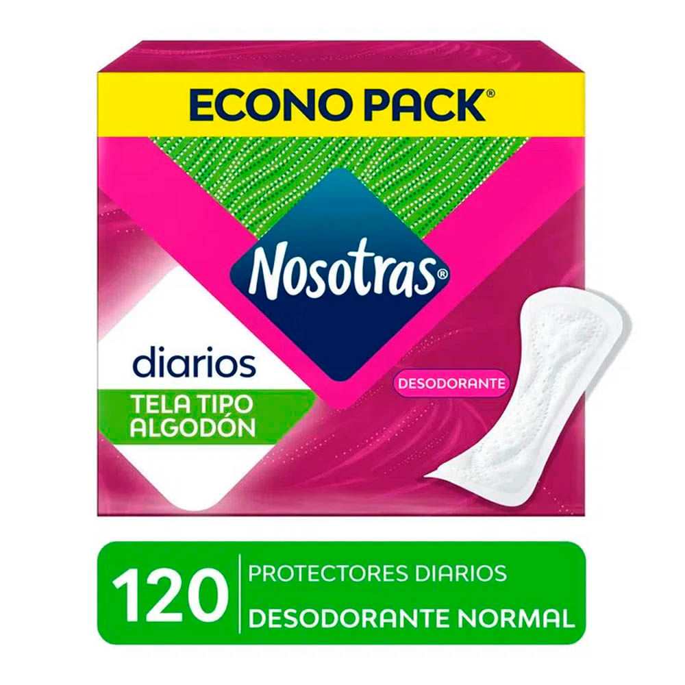Nosotras Normal Desodorante Protectores Diarios 120 und Precio ...