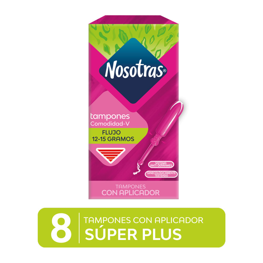 Nosotras Súper Plus Tampones Con Aplicador 8 und Precio + Delivery Gratis