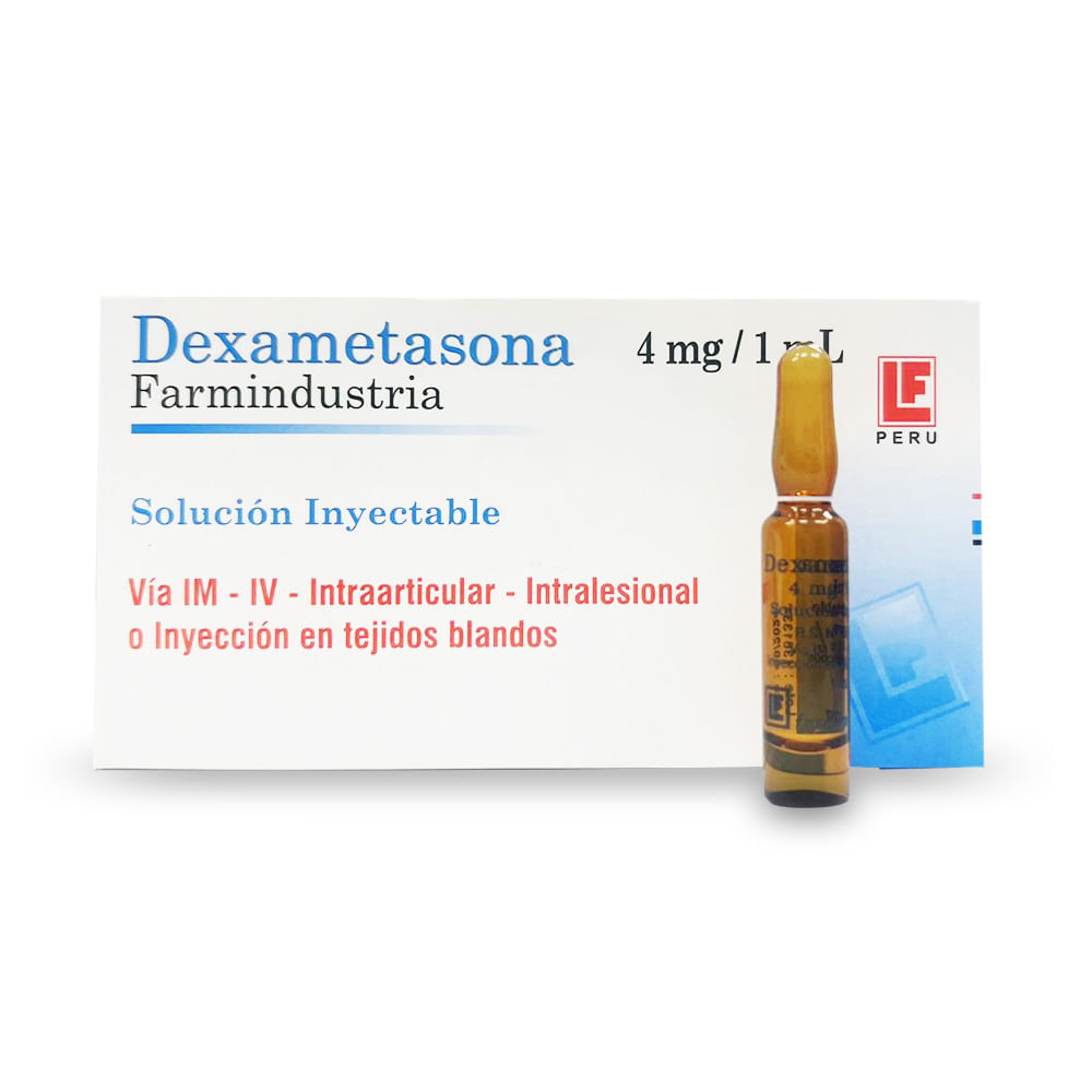Dexametasona 4 mg/1 ml FI Solución Inyectable por Unidad 1 ml