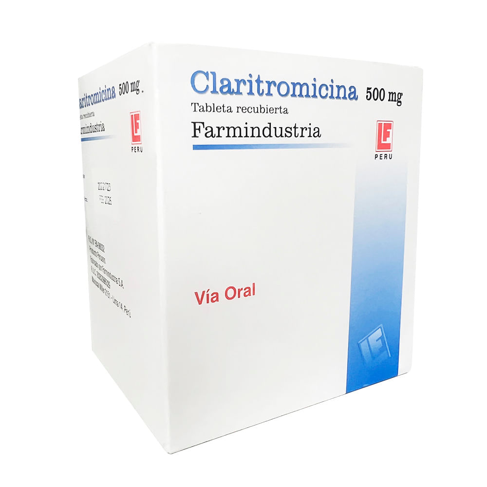 Claritromicina 500 mg FI Tabletas 10 und