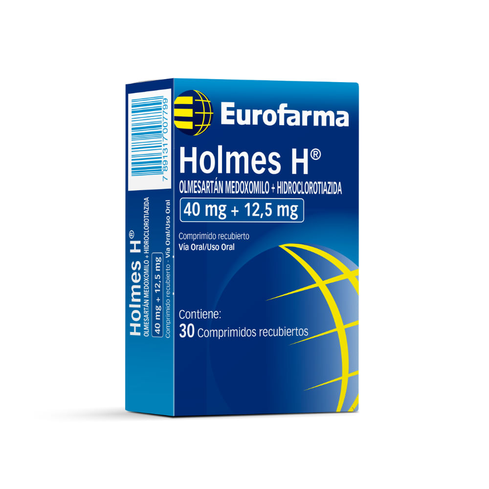 Holmes H 40 mg + 12.5 mg Comprimidos 30 und