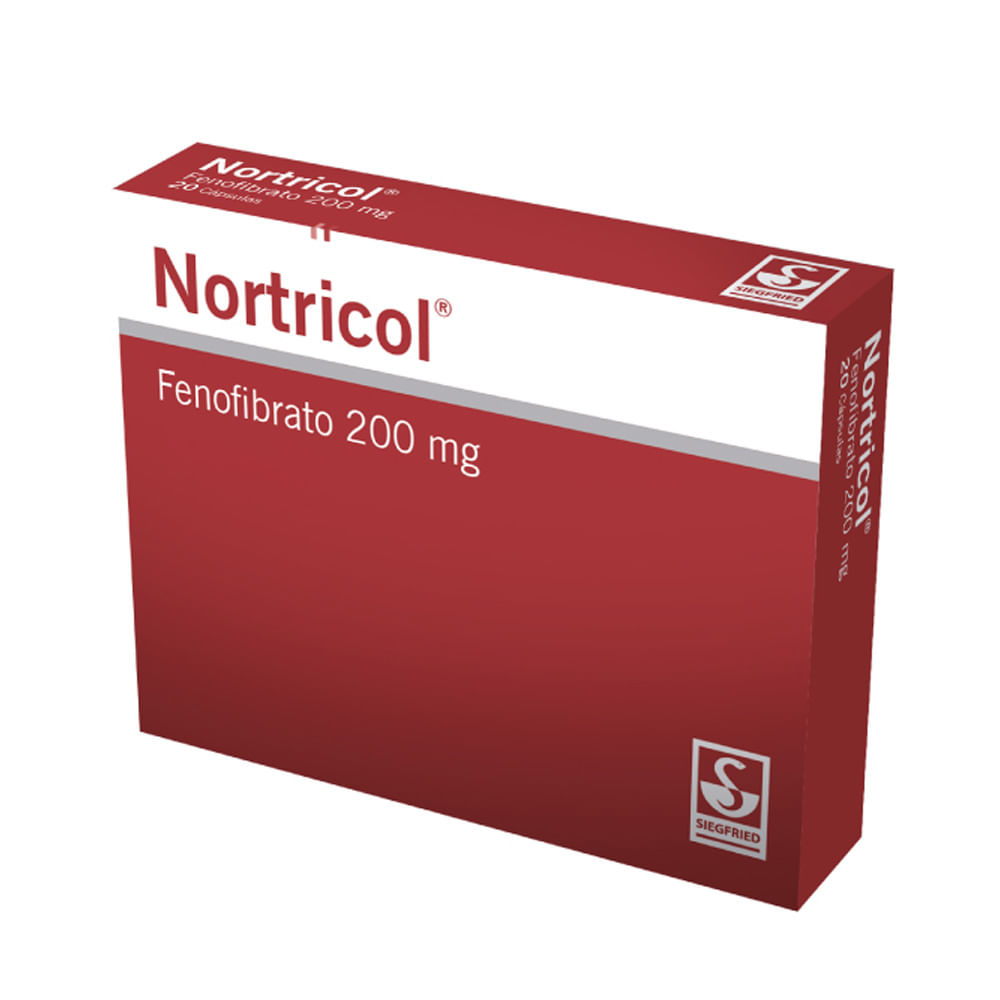Nortricol 200 mg Cápsulas 20 und