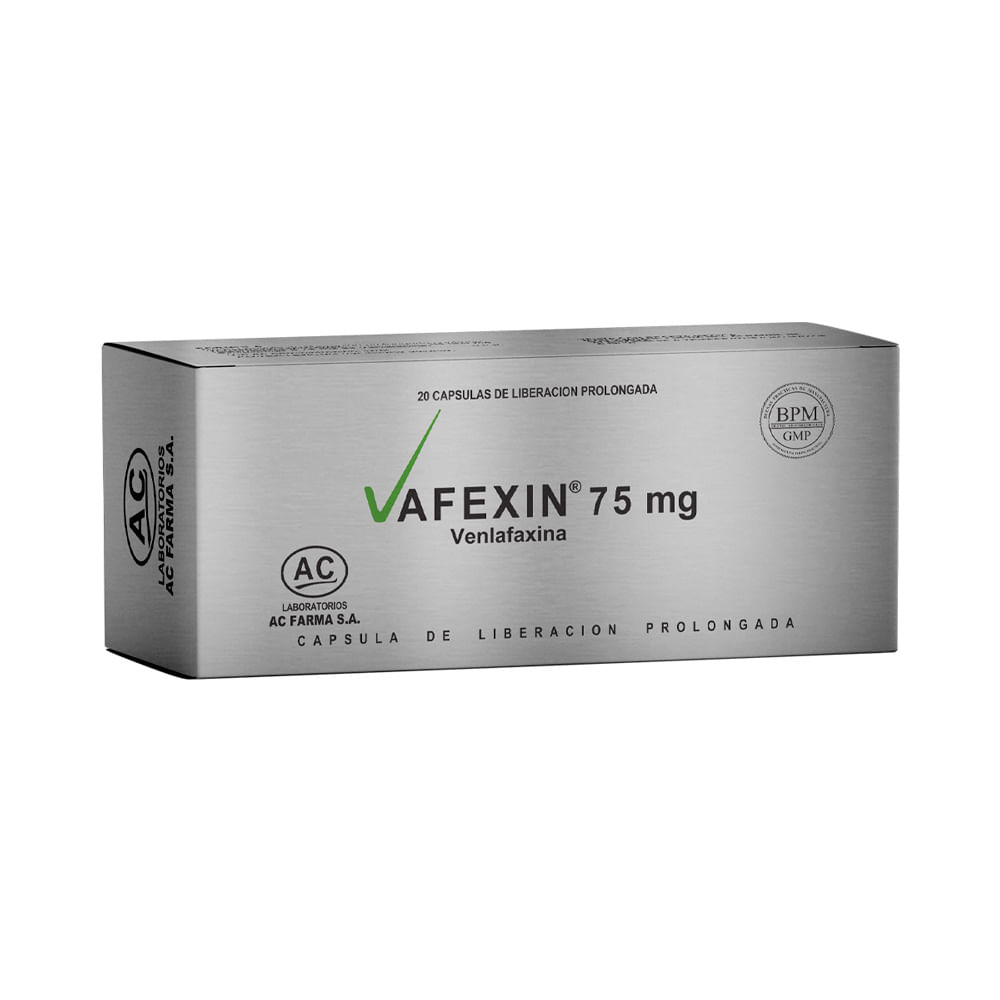 Vafexin 75 mg Cápsulas 20 und