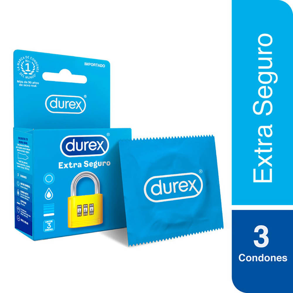 Durex Extra Seguro Preservativos 3 und Precio + Delivery Gratis