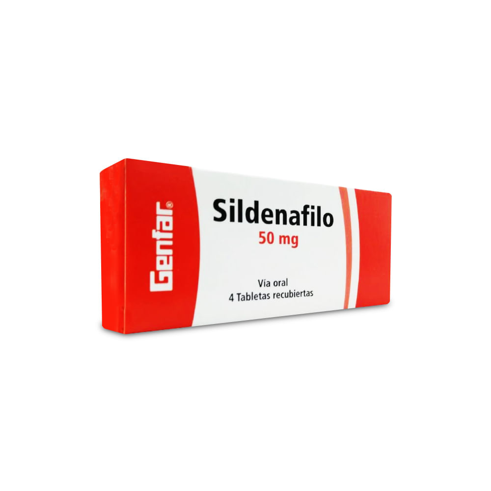 Sildenafilo 50 mg GF Tabletas 4 und