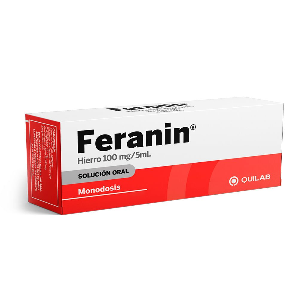 Feranin 100 mg/5 ml Solución Bebible por Unidad 5 ml