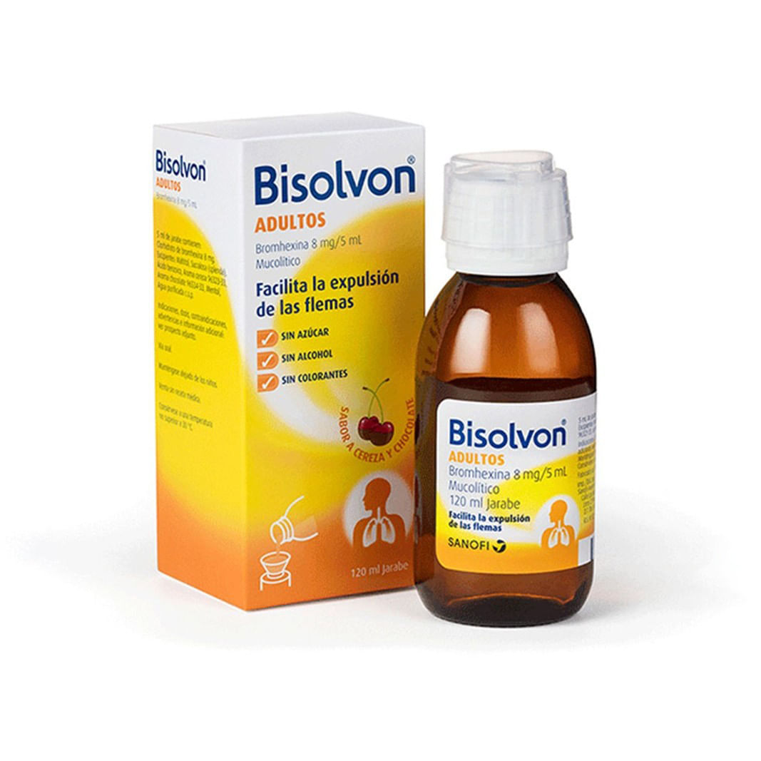 Bisolvon Adultos 8 mg/5 ml Jarabe 120 ml Precio + Delivery Gratis
