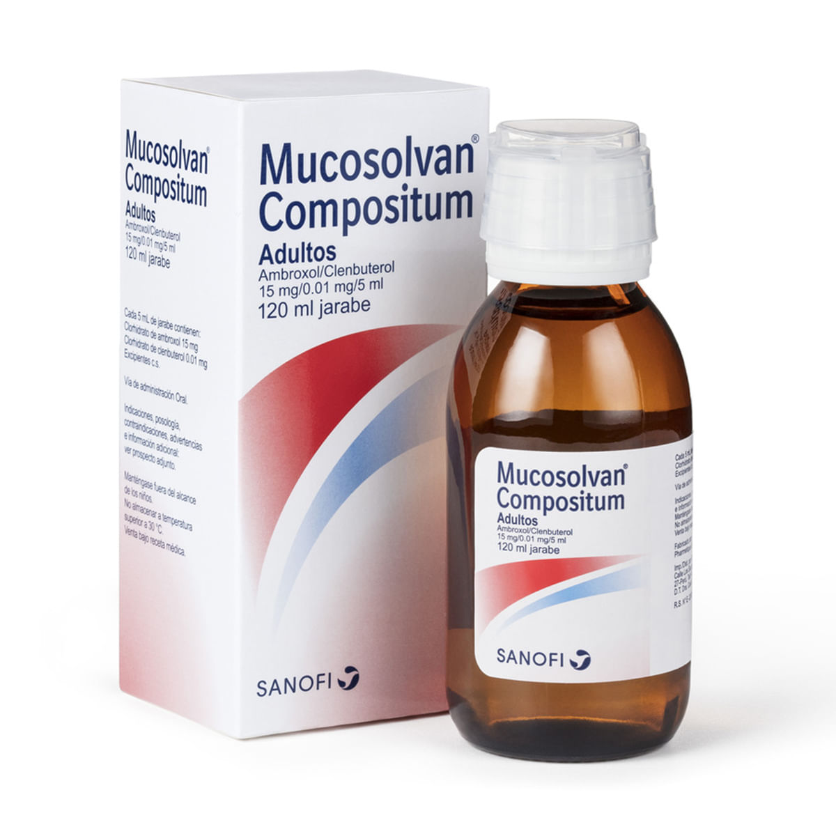 Mucosolvan Compositum Adultos 15 mg + 0.01 mg/5 ml Jarabe 120 ml