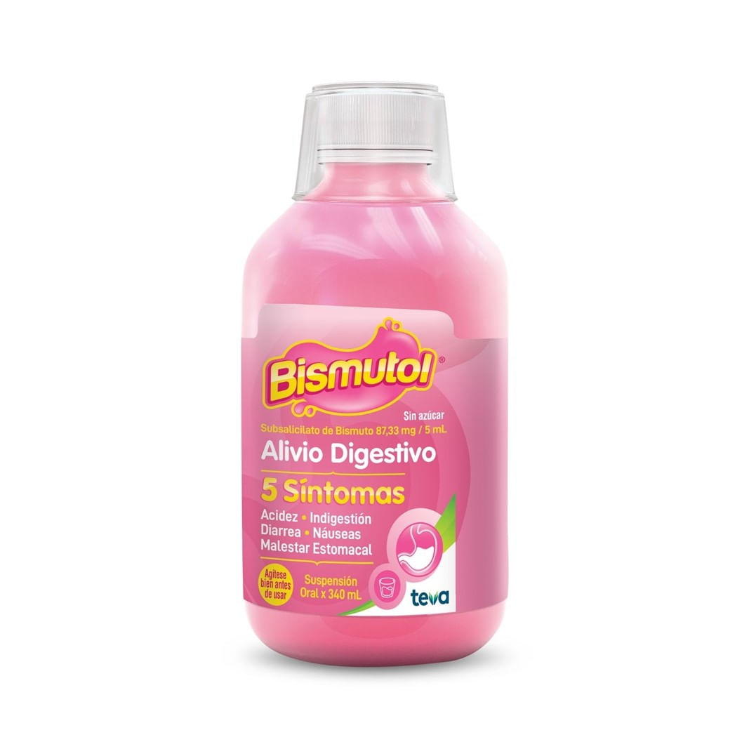 Bismutol 87.33 mg/5 ml Suspensión Oral 340 ml Precio + Delivery Gratis