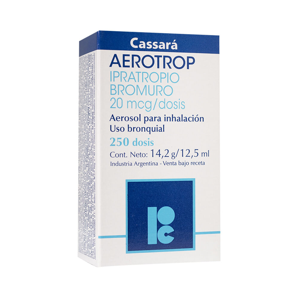Aerotrop 20 mcg Aerosol para inhalación 250 dss 12.5 ml