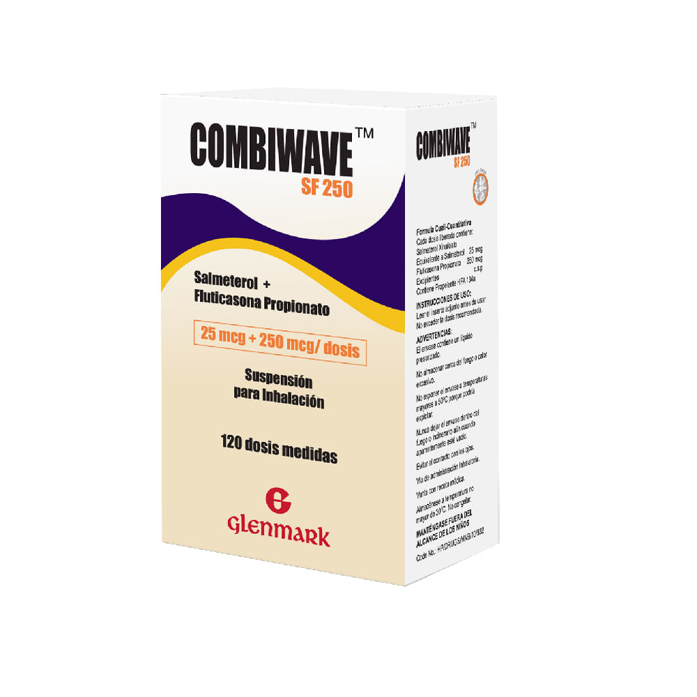 Combiwave SF 250 mcg + 25 mcg Suspensión para Inhalación 120 dss