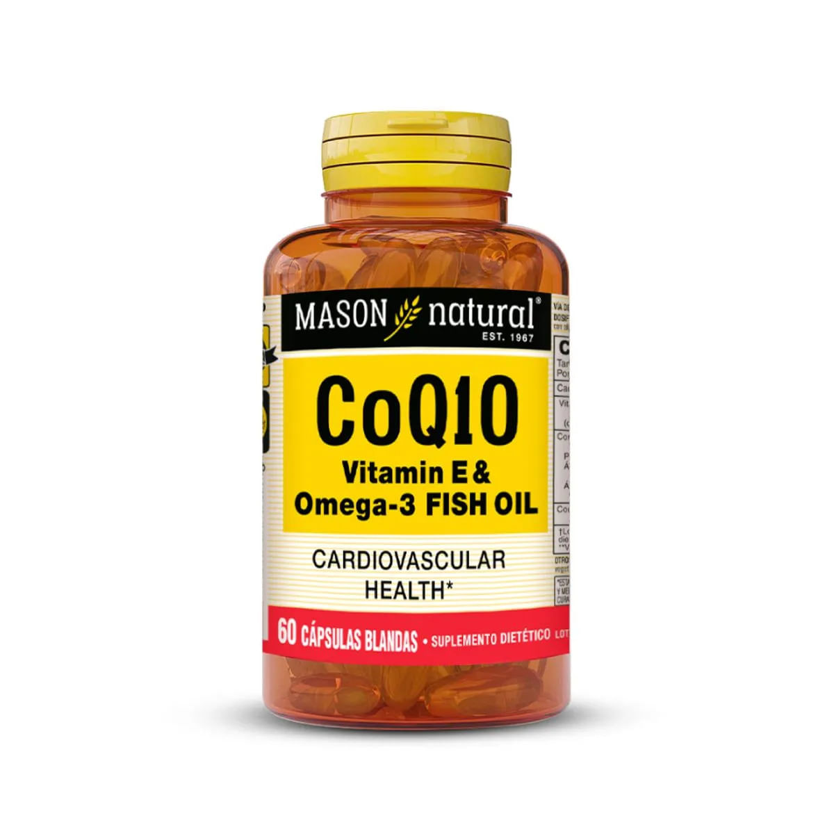 Mason CoQ10 Vitamina E & Omega 3 Fish Oil Cápsulas 60 und Precio ...