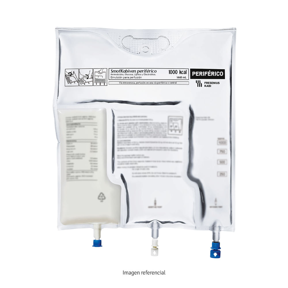 Smofkabiven Periférico 1000 kcal Emulsión para Perfusión 1448 ml