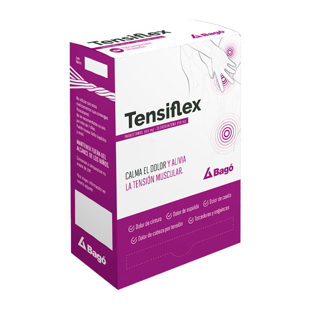 Tensiflex 300 mg + 250 mg Comprimidos 10 und Precio + Delivery Gratis