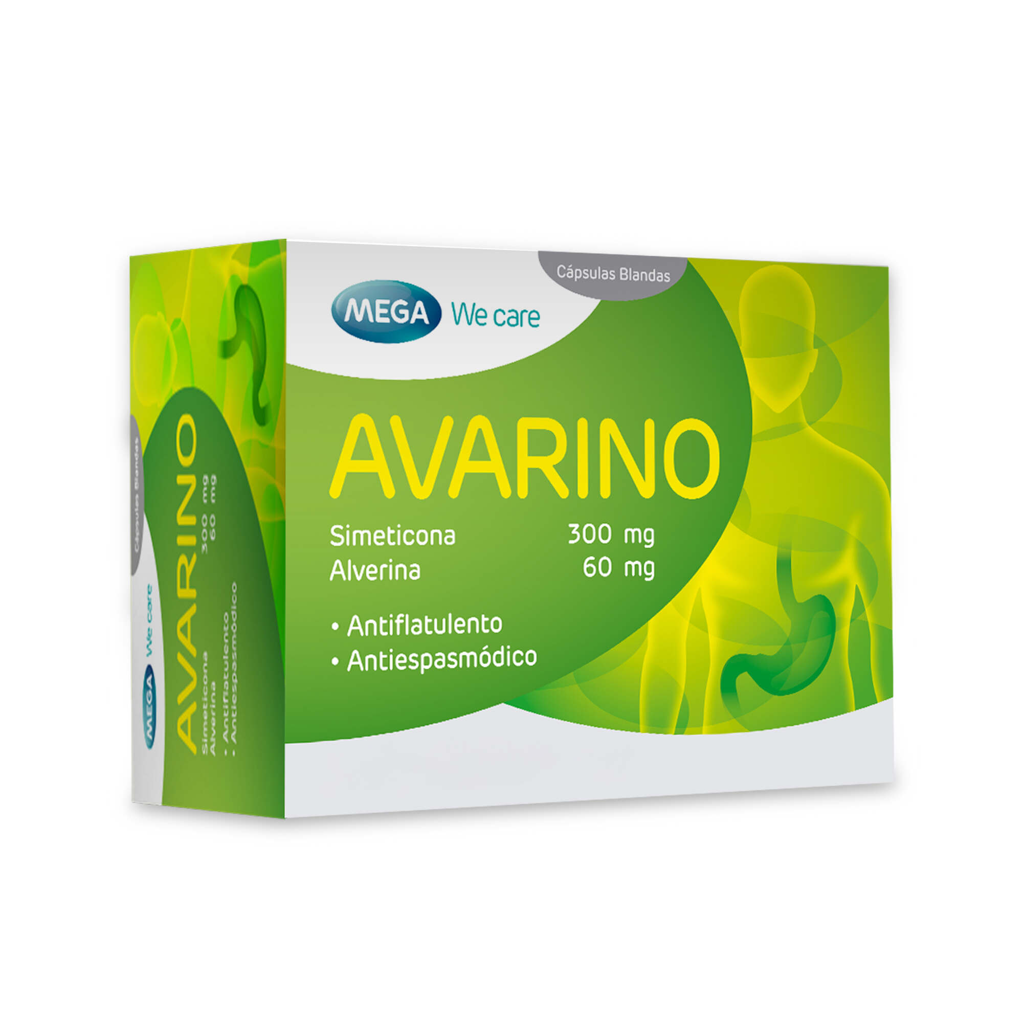 Avarino 300 mg + 60 mg Cápsulas Blandas 10 und