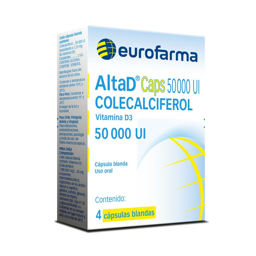 AltaD Caps 50000 UI Cápsulas Blandas 4 und