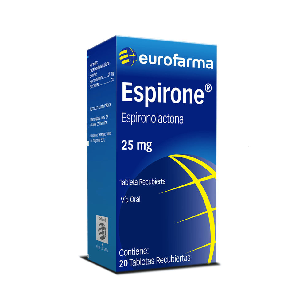 Espirone 25 mg Tabletas Recubiertas 20 und