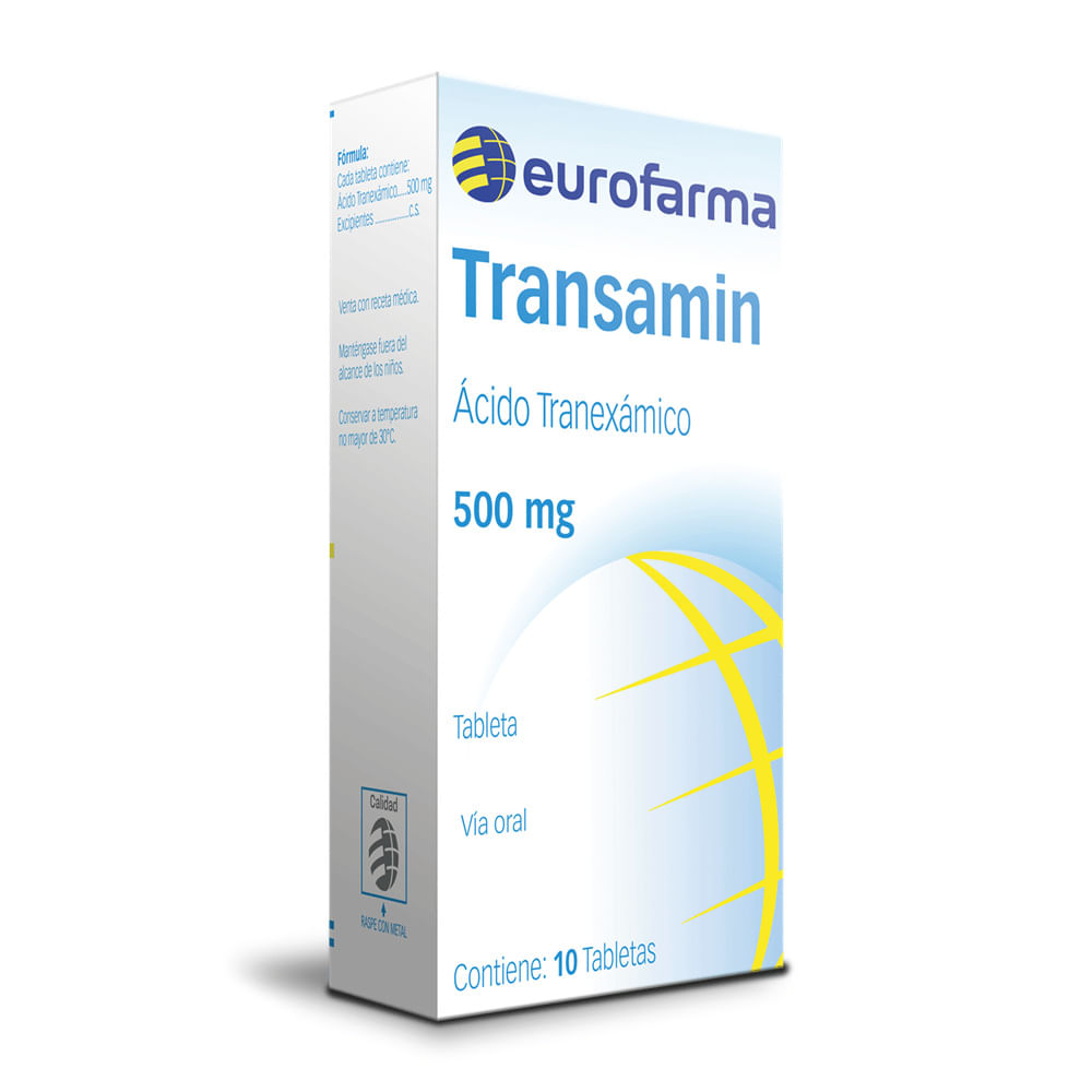 Transamin 500 mg Tabletas 10 und