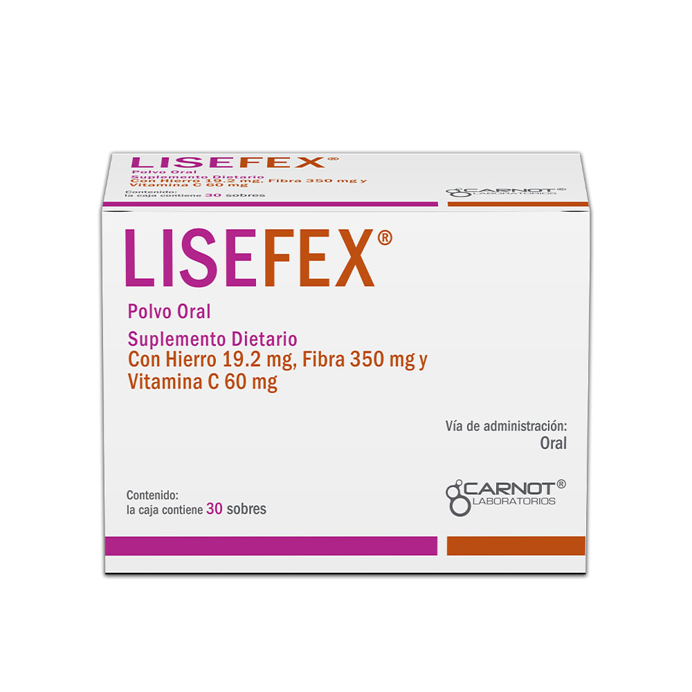 Lisefex Polvo Oral en Sobres 30 und Precio + Delivery Gratis