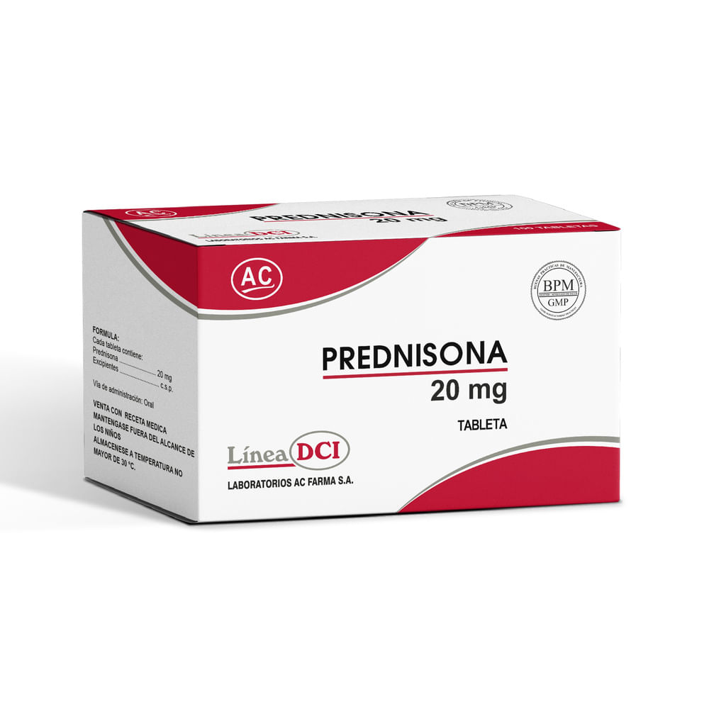 Prednisona 20 mg AC Tabletas 10 und