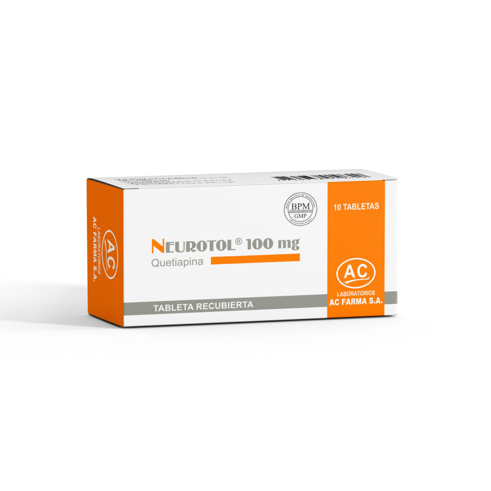 Neurotol 100 mg Tabletas Recubiertas 10 und