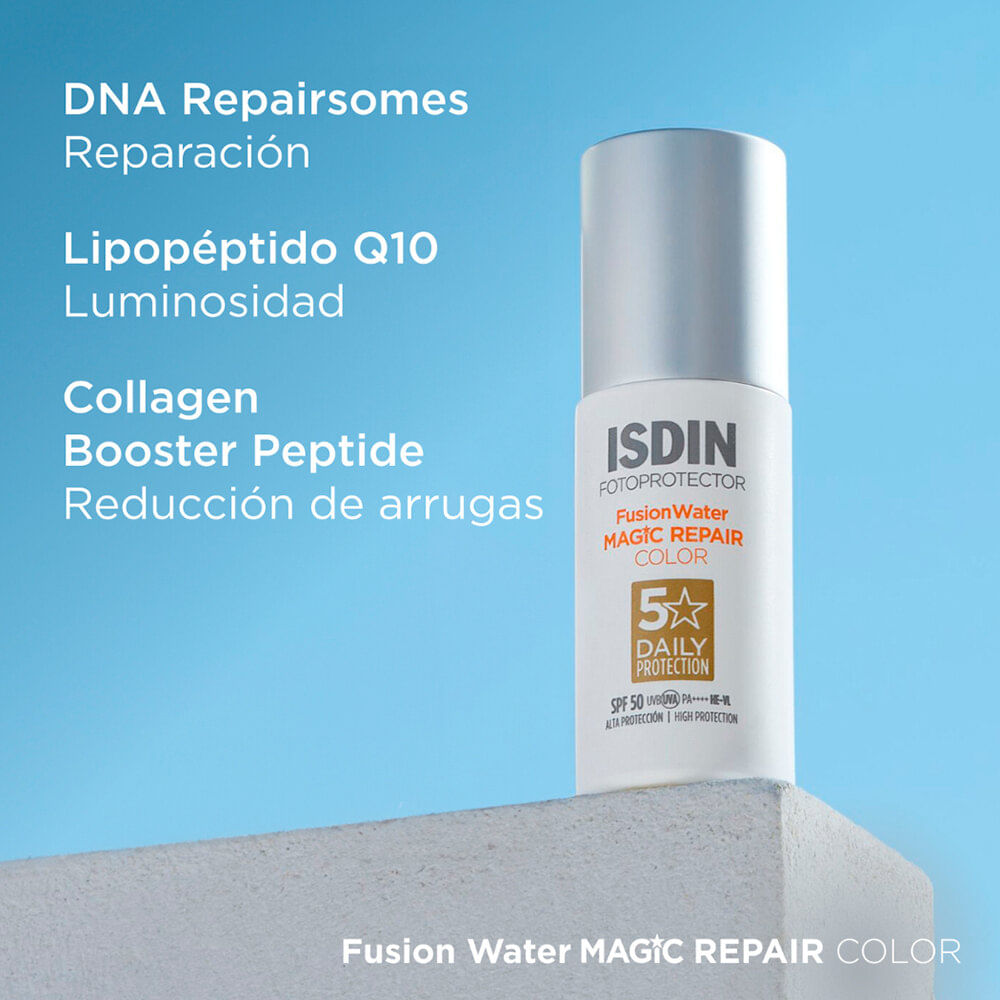 Isdin Fotoprotector Fusion Water Magic Repair Color SPF50 50 ml Precio ...