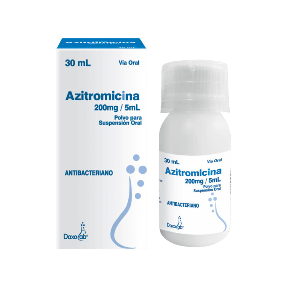 Azitromicina 200 mg/5 ml DL Polvo para Suspensión Oral 30 ml