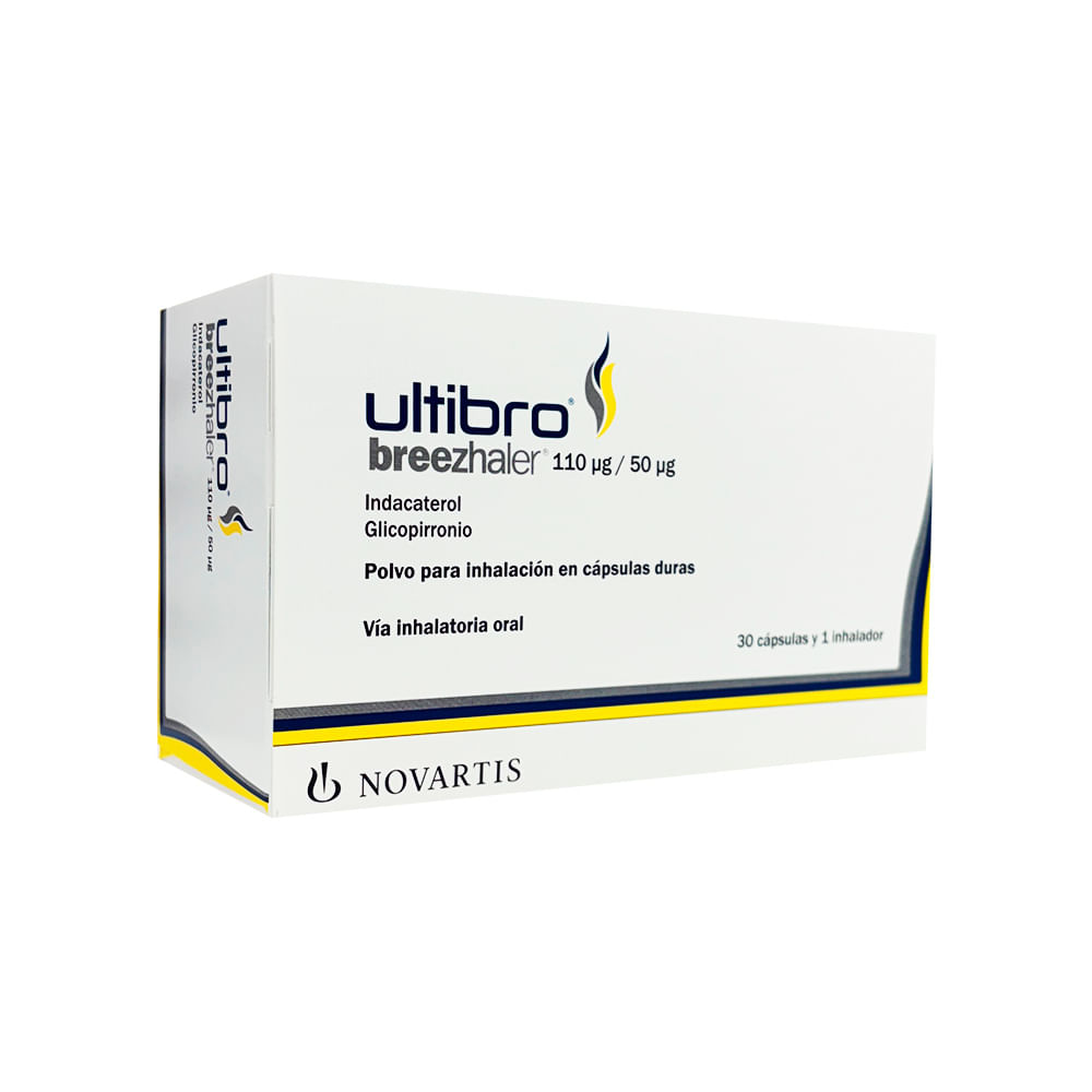 Ultibro Breezhaler 110 mcg /50 mcg Polvo para Inhalación en Cápsulas ...
