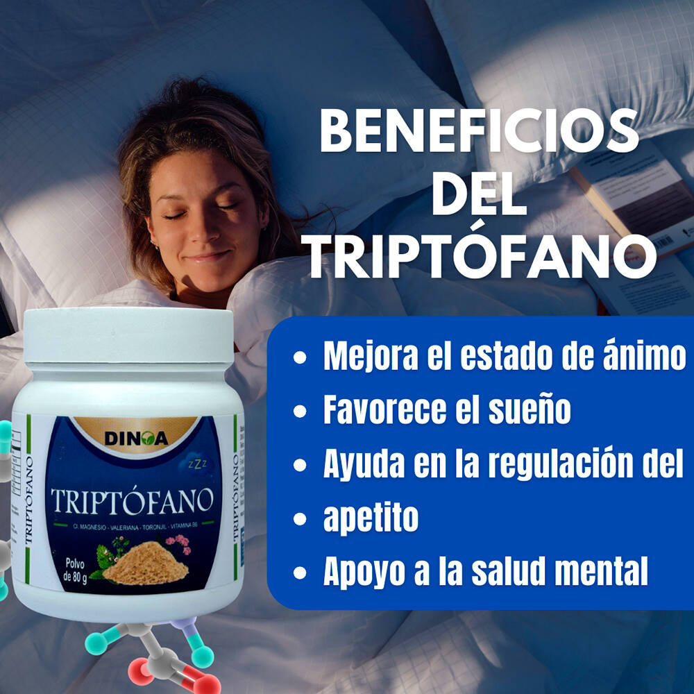 Dinoa Triptófano en Polvo 80 g Precio + Delivery Gratis