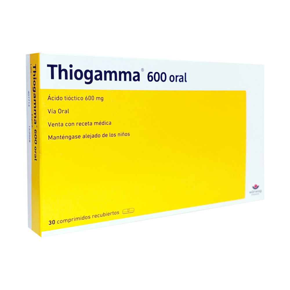 Thiogamma 600 mg Comprimidos Recubiertos 30 und