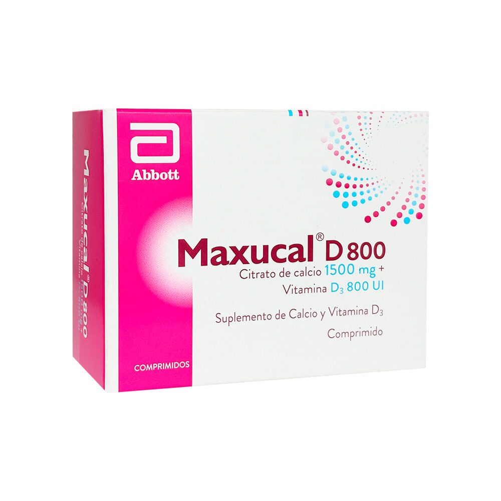 Maxucal D 800 1500 mg + 800 UI Comprimidos 60 und Precio + Delivery Gratis