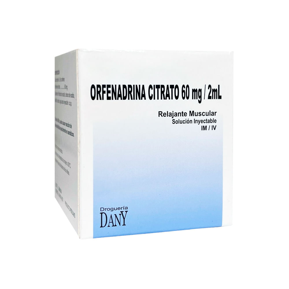 Orfenadrina Citrato 60 mg/2 ml DN Solución Inyectable 2 ml