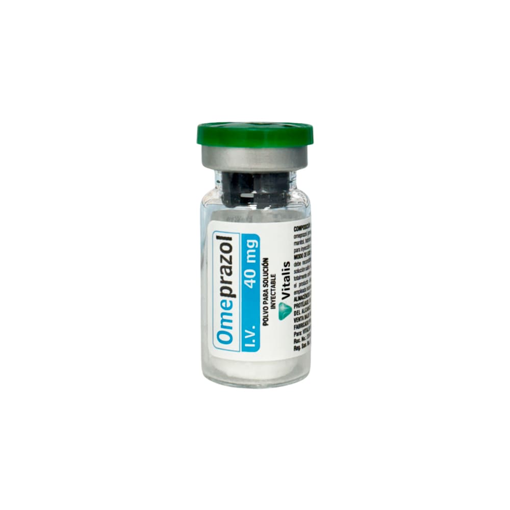 Omeprazol IV 40 mg VT Polvo para Solución Inyectable 1 und