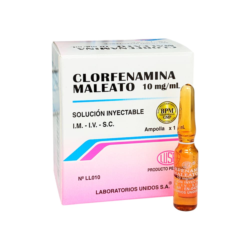Clorfenamina Maleato 10 mg/ml LS Solución Inyectable 1 ml