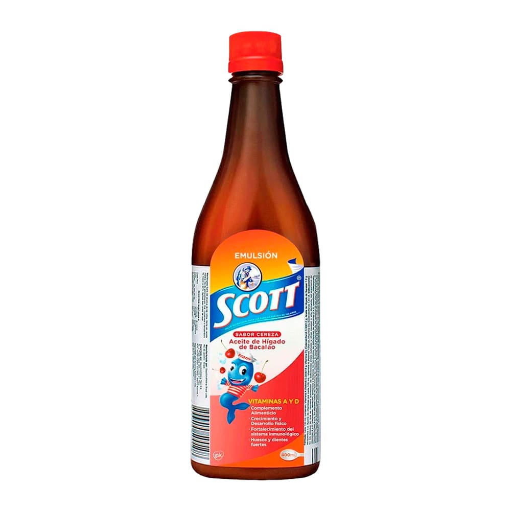 Emulsión Scott Sabor Cereza 400 ml Precio + Delivery Gratis