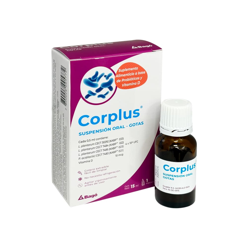 Corplus Suplemento Alimenticio Suspensión Oral en Gotas 15 ml Precio + Delivery Gratis