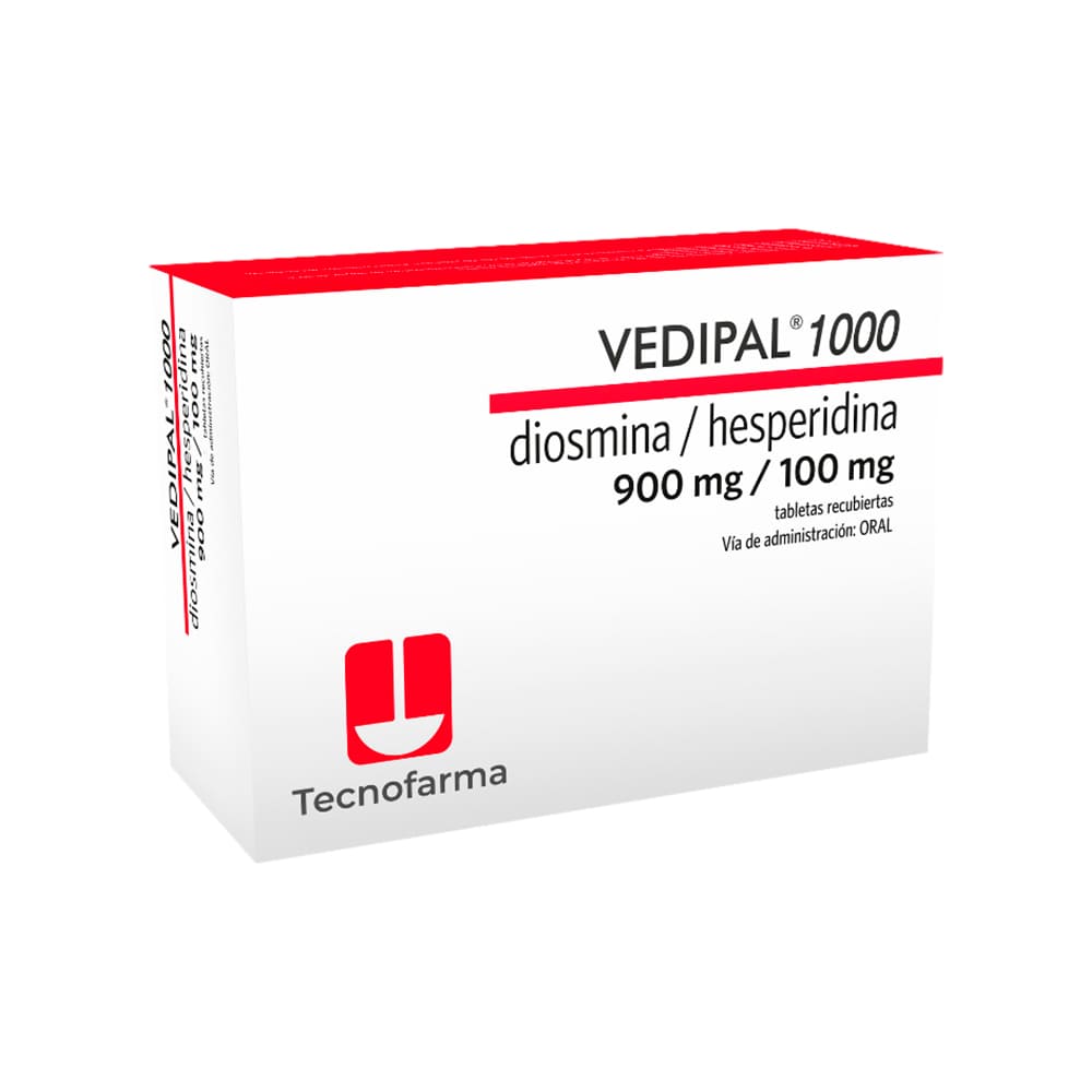 Vedipal 1000 900 mg + 100 mg Tabletas Recubiertas 10 und