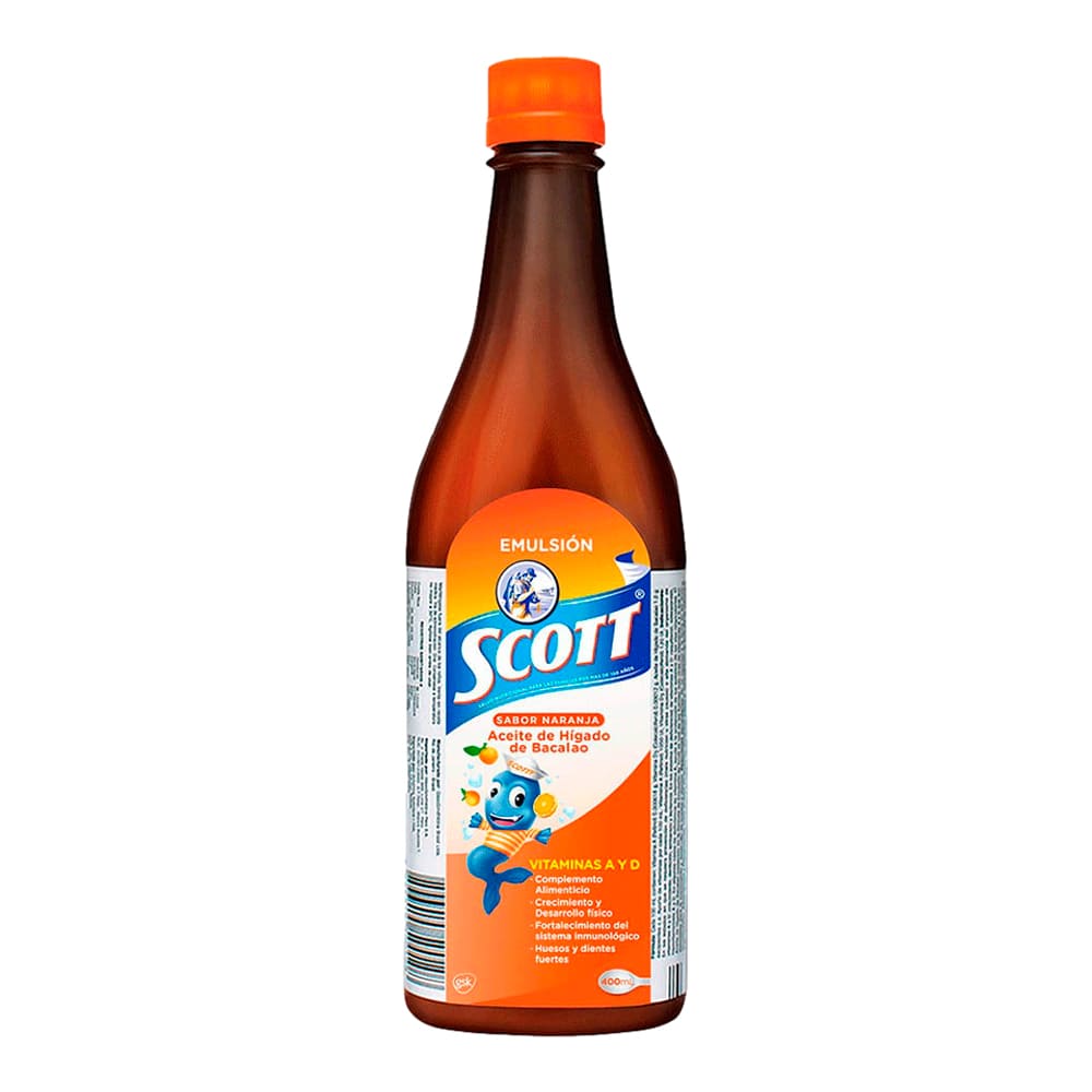 Emulsión Scott Sabor Naranja 400 ml Precio + Delivery Gratis