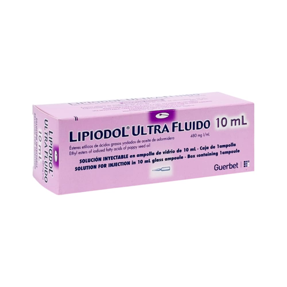 Lipiodol Ultra Fluido 480 mg/ml Solución Inyectable 10 ml