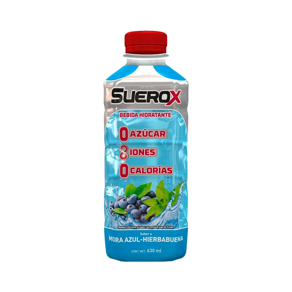 Suerox Bebida Hidratante Sabor Mora Azul Hierbabuena 630 ml Precio ...